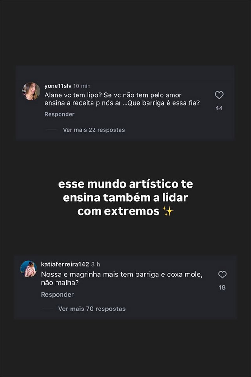 Cenapop · Alane Dias fala sobre críticas à aparência e desabafa: “Lidar ...